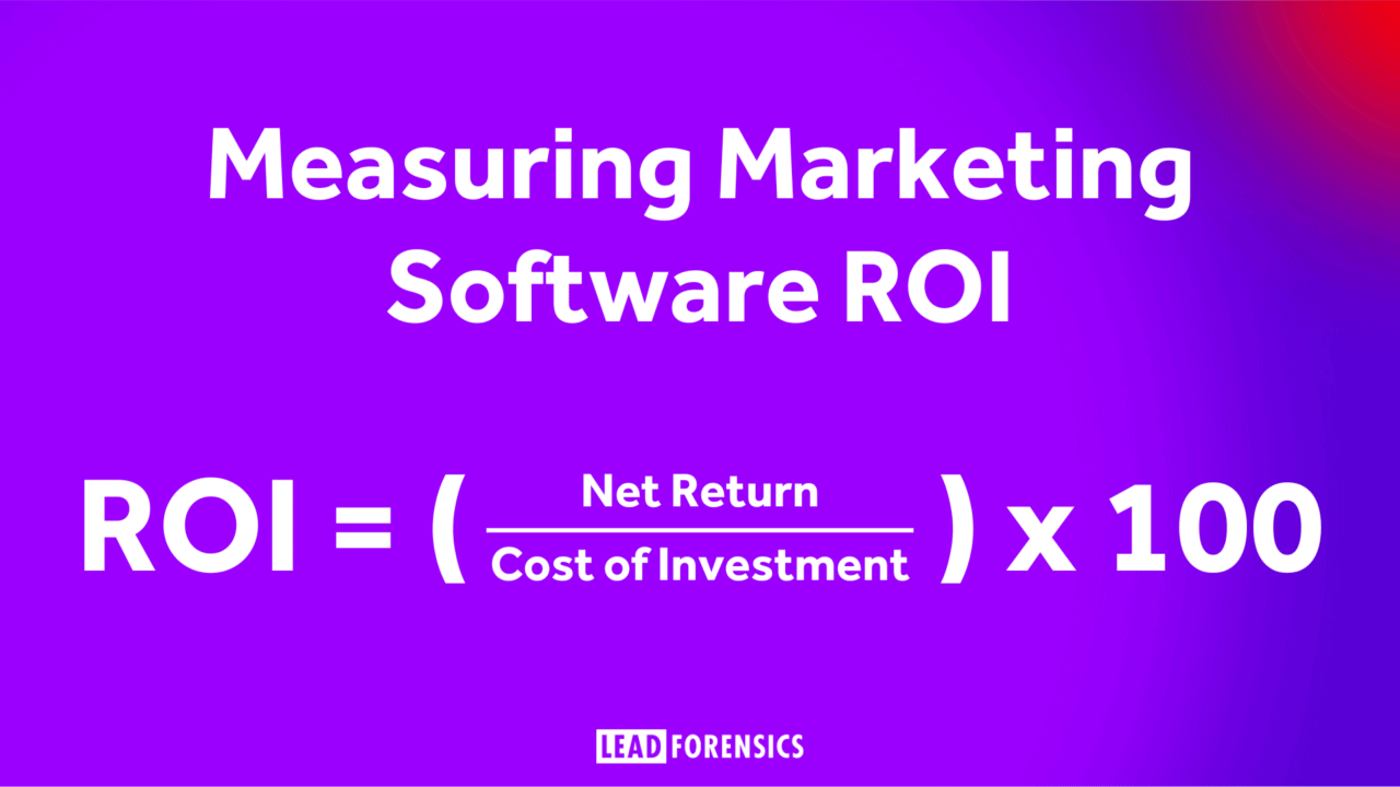 Measuring Marketing Software ROI - Lead Forensics